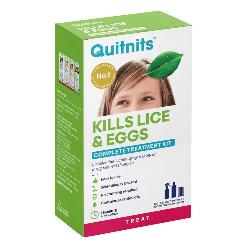 Quit Nits Complete Lice Kit 200ml & 125ml - All-in-One Solution – Auzzi Store
