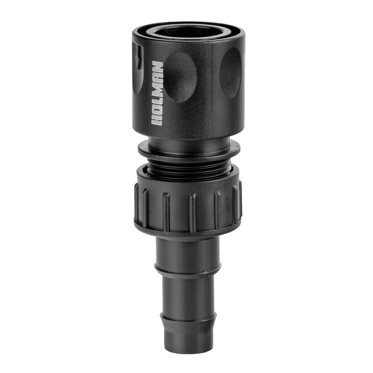 Holman Barbed Snap-On Connector 19mm x 12mm Polyethylene UV Stabilised ...