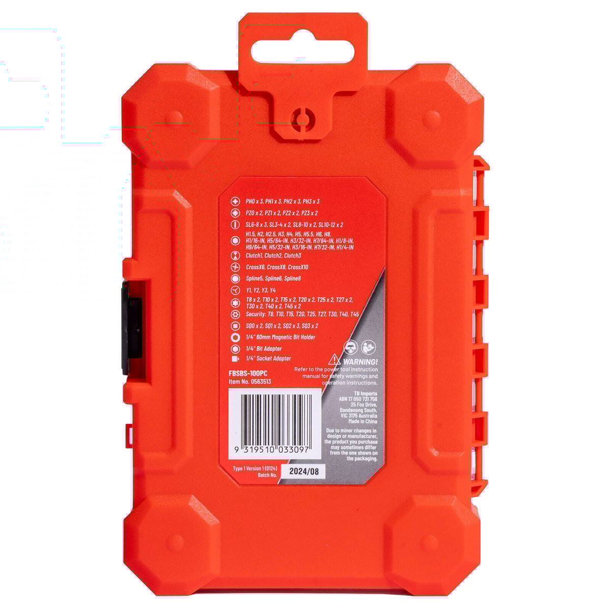 Full Boar 100 Piece Assorted Screwdriver Bit Set - S2 Steel - Modular ...