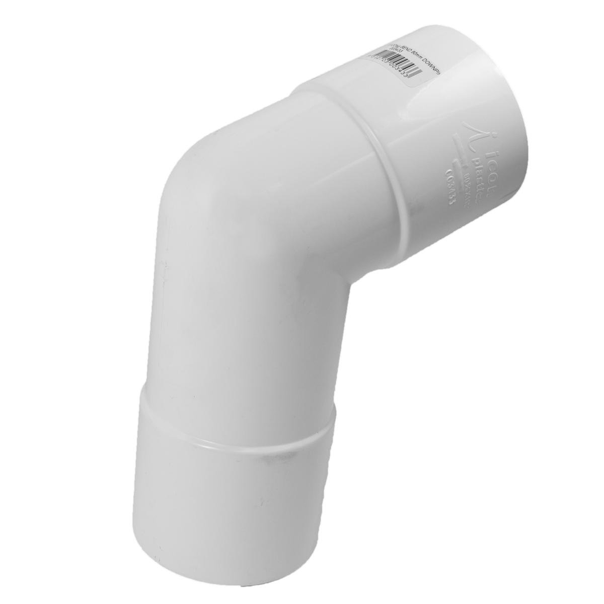 Icon Plastics 80mm Round PVC Socket Bend Downpipe Durable White – Auzzi ...