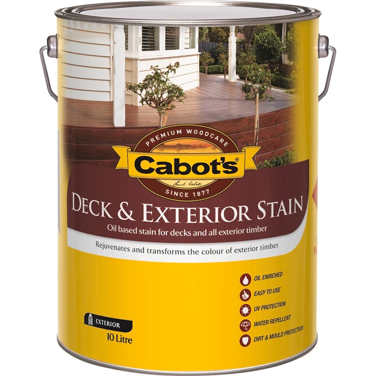 Cabot S Merbau Oil Based Deck Stain 10L Durable UV Protection – Auzzi Store