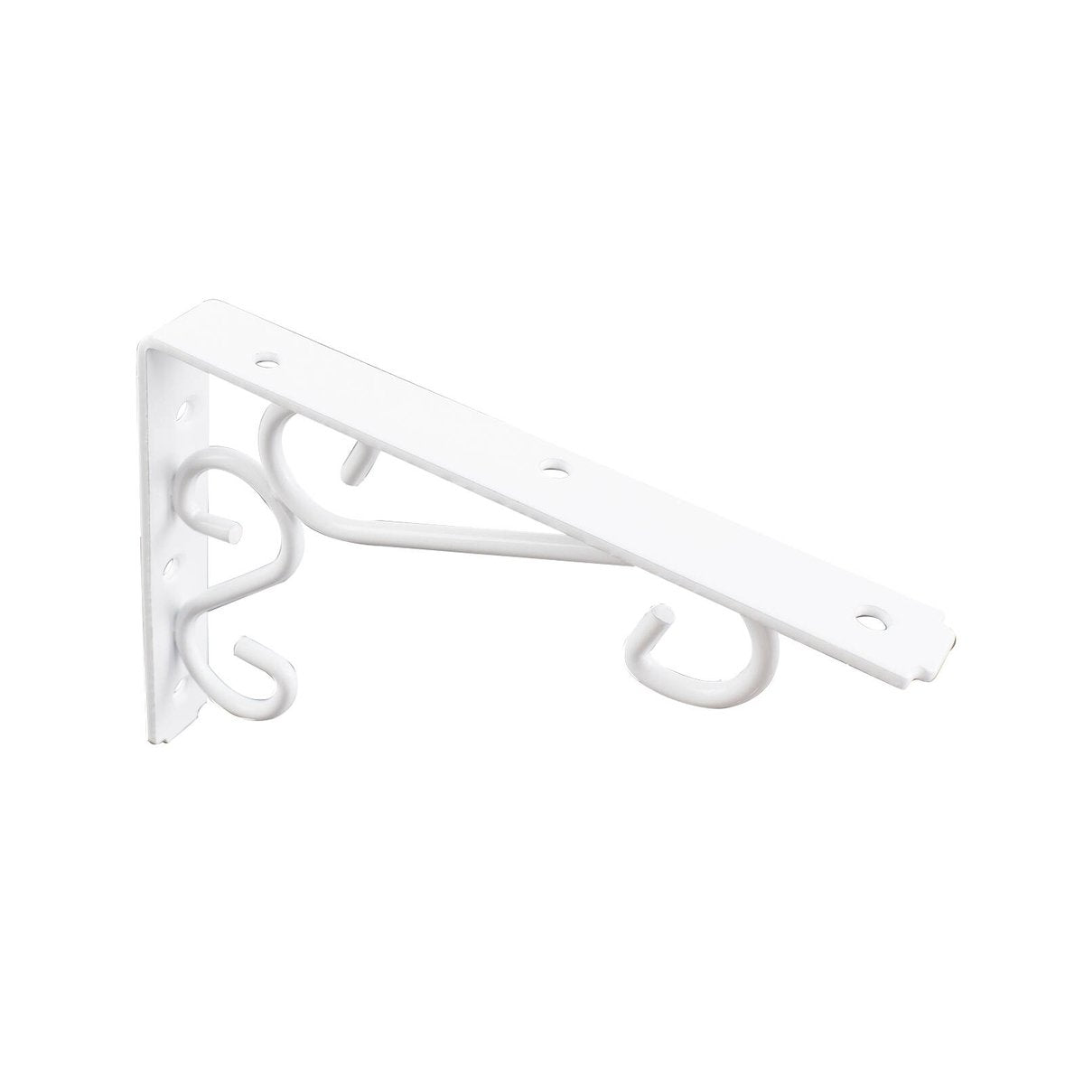 Carinya Heavy Duty Scroll Stayed Bracket 200kg White Steel Elegant ...