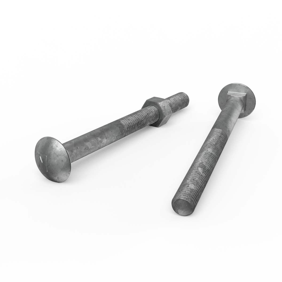 Zenith Hot Dip Galvanised M12 x 140mm Cup Head Bolts Nuts Each – Auzzi ...