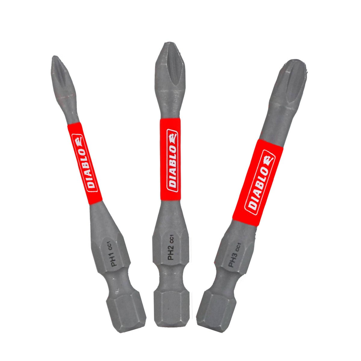 Diablo 2 PH Variety Power Bit 3 Pack - 2" Assorted Phillips Drive Bits ...