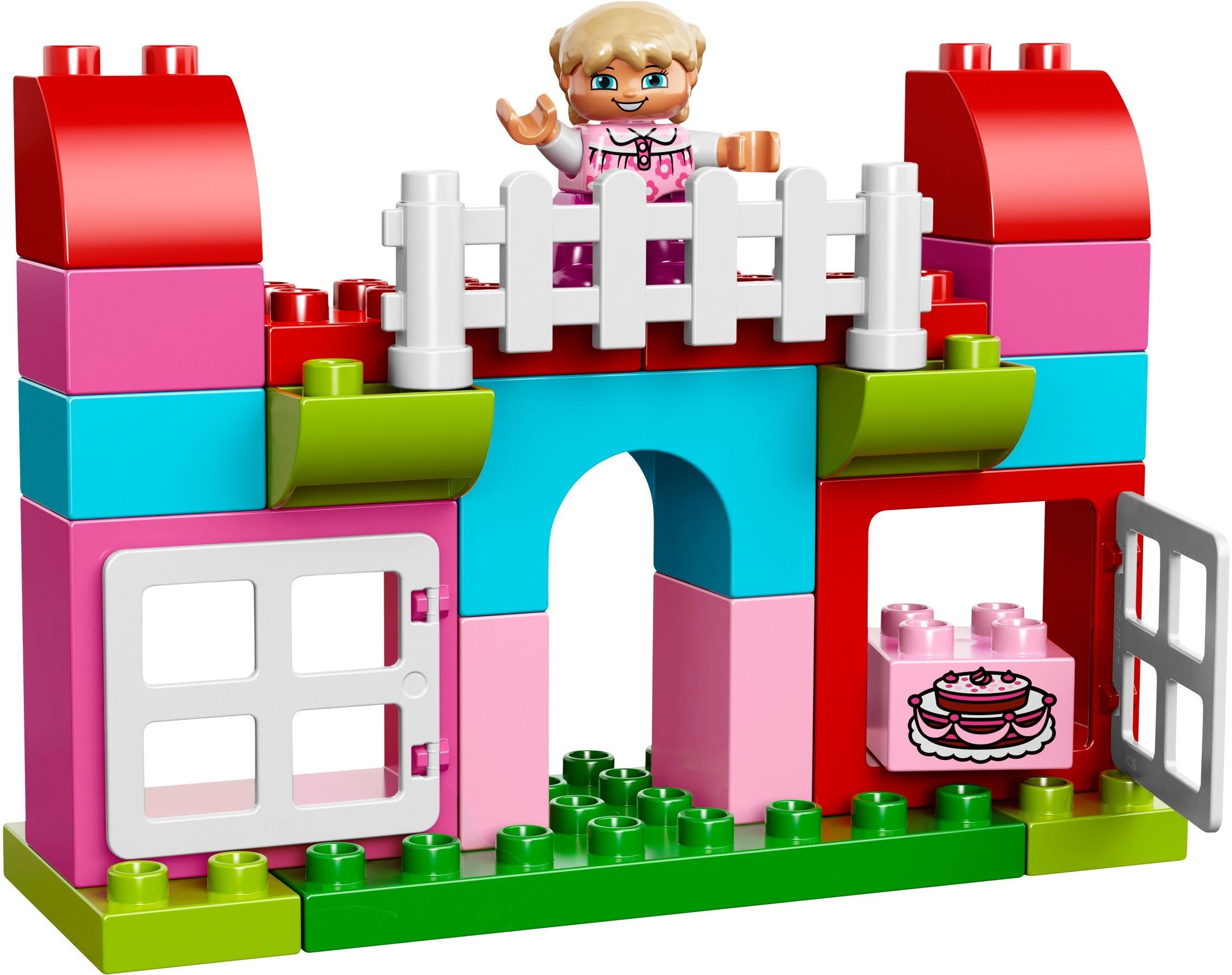 LEGO 10571 Pink Brick Box of Fun: Building Set with Girl DUPLO Figure ...