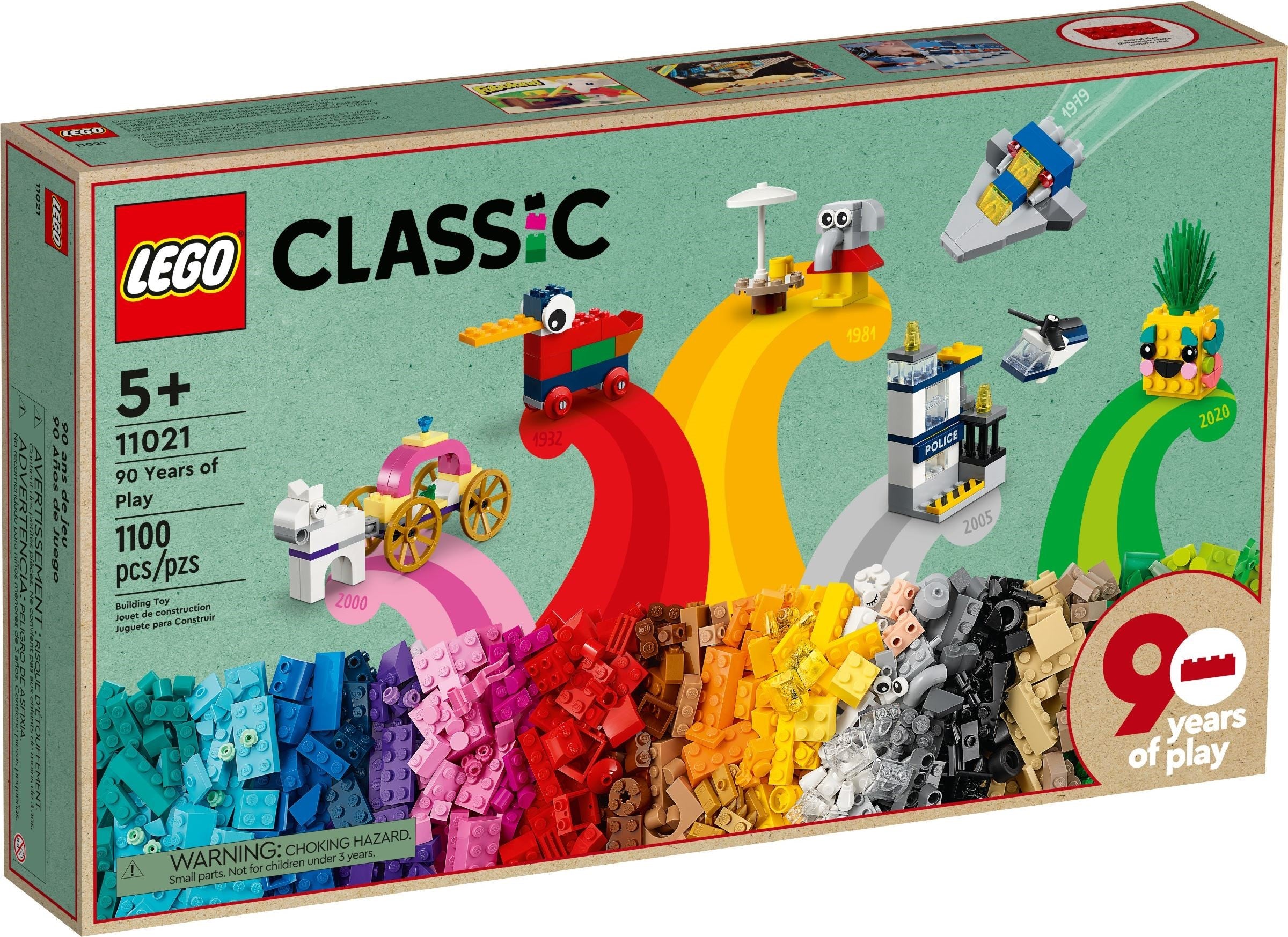 LEGO 11021 Classic 90 Years of Play Building Set (1100 Pieces) – Auzzi ...