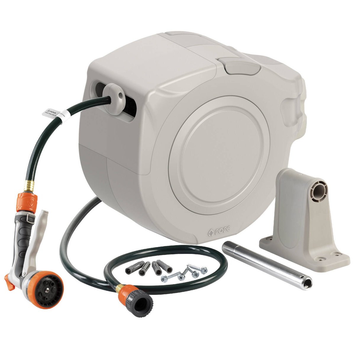 Pope 30m Auto Wind Hose Reel - Efficient Garden Hose Storage - Leak-Fr ...
