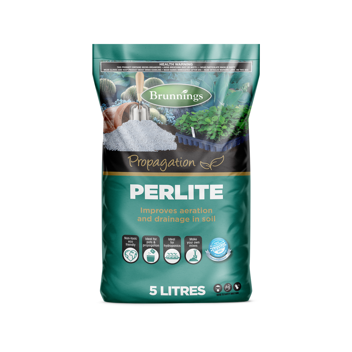 Brunnings Perlite 5L Lightweight Material For Root Growth – Auzzi Store