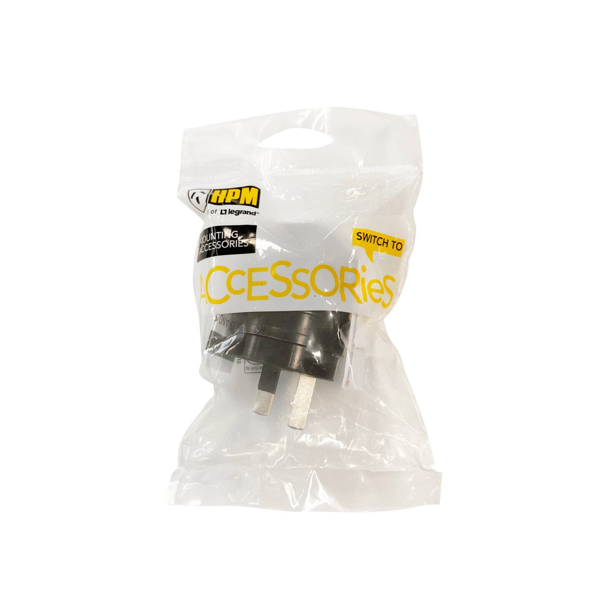 HPM 10A Black Rewirable Rubber Plug Top - 3-Pin - 0.75-1.5mm Cables ...