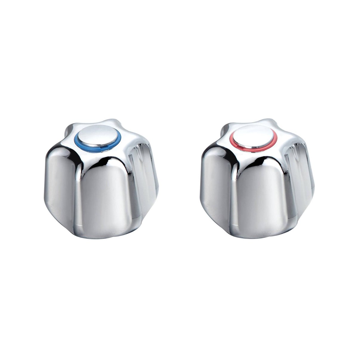 Shaw Mason Chrome PVC Star Style Handles Pair - Durable - Modern Desig ...