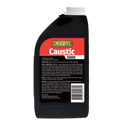 Diggers Caustic Soda - 1kg Granules - Heavy-Duty Cleaning Agent - Unbl ...