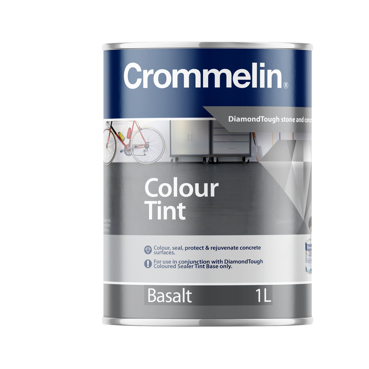 Crommelin 1L Basalt DiamondTough Colour Tint - Solvent Based - Durable ...
