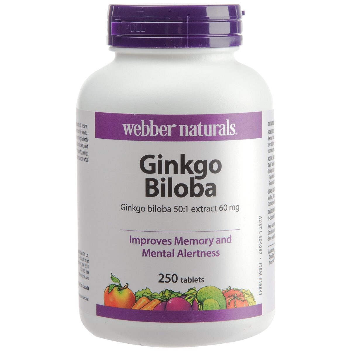 Webber Naturals Ginkgo Biloba 250 Tablets – Auzzi Store