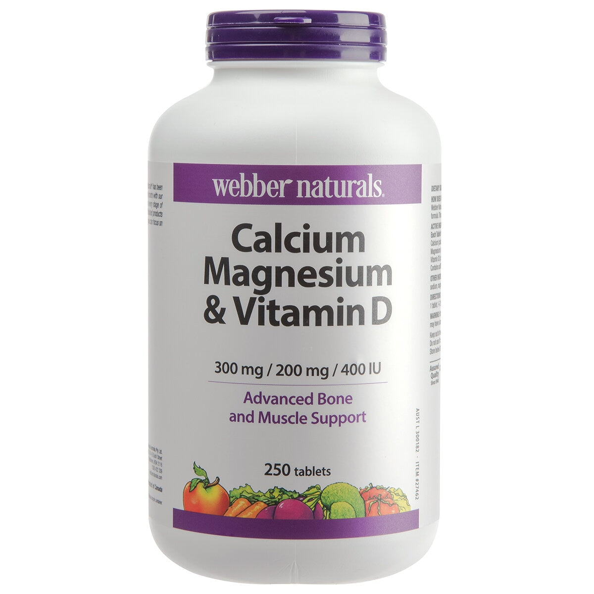 Webber Naturals Calcium, Magnesium And Vitamin D 250 Tablets – Auzzi Store