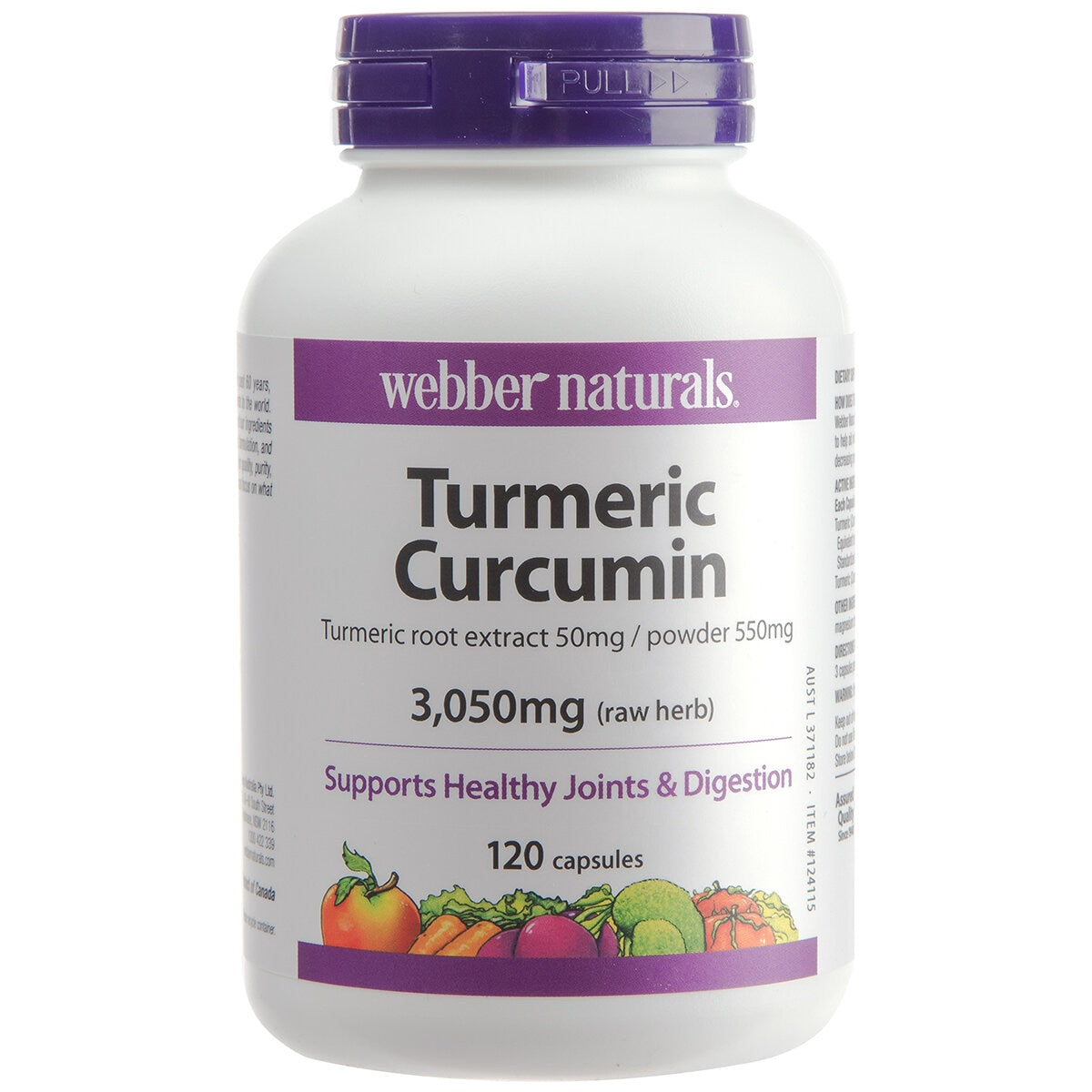 Webber Naturals Turmeric Curcumin 120 Capsules – Auzzi Store