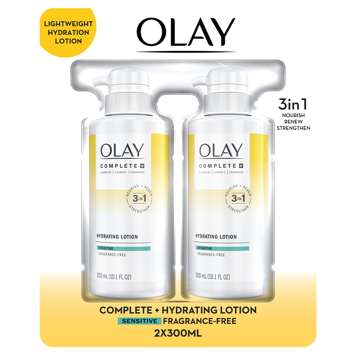 Olay Complete Hydrating Lotion 2 x 300g – Auzzi Store