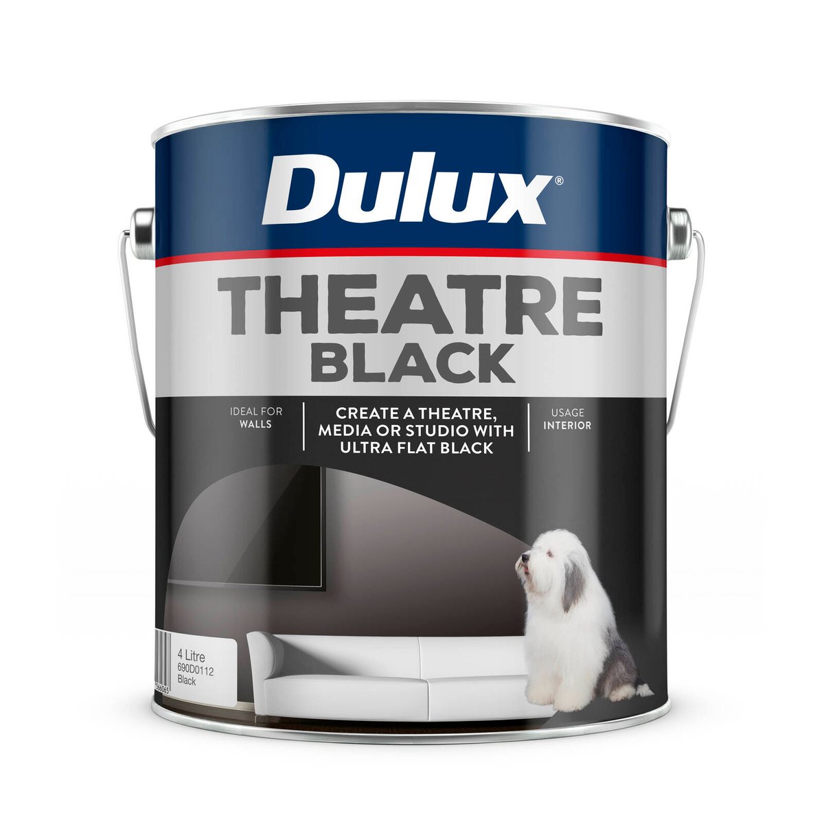 Dulux Black Design Theatre Paint 4L Water Based Flat Finish – Auzzi Store