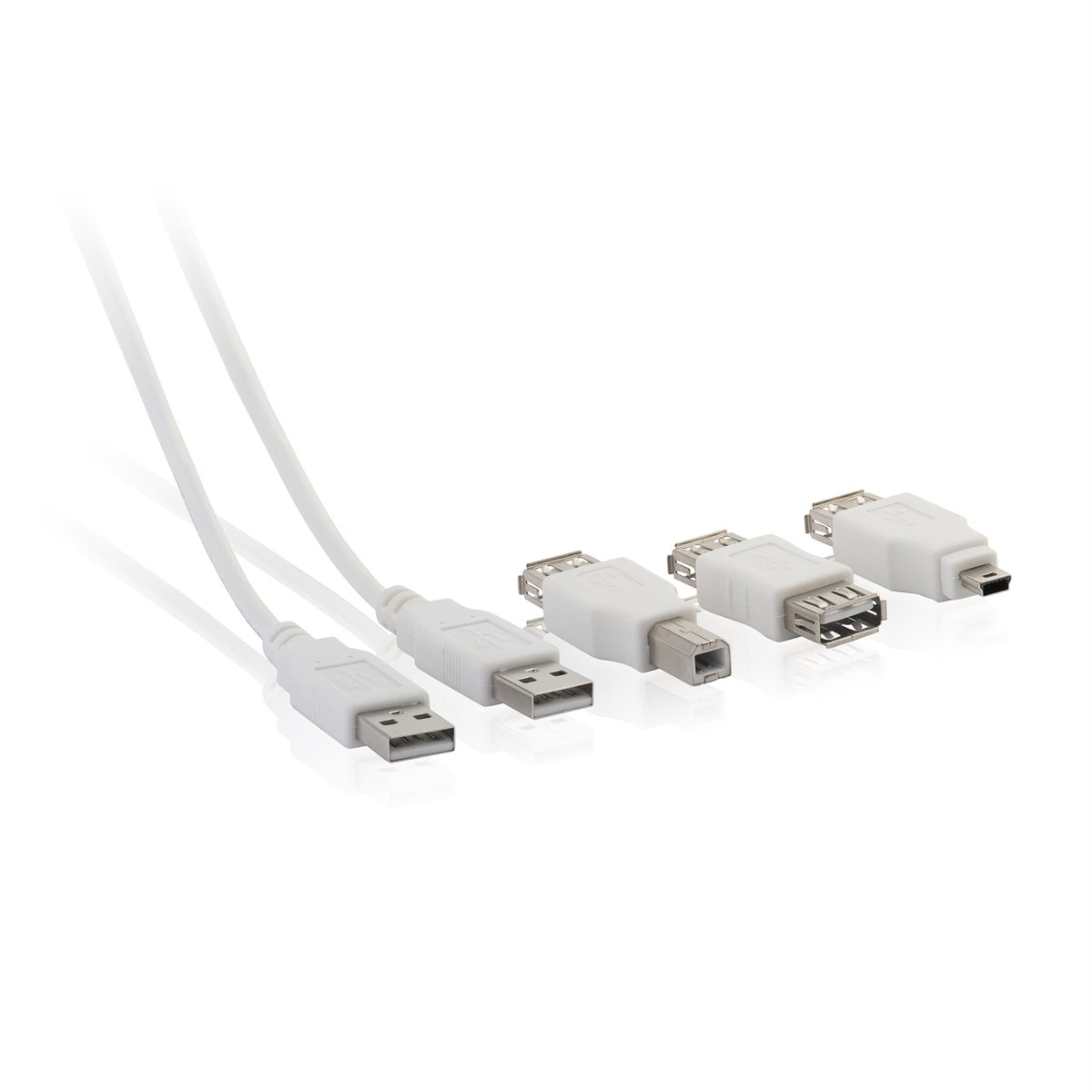 Antsig USB Lead Kit - 1.2m PVC Cable - Includes Adaptors - Versatile U ...