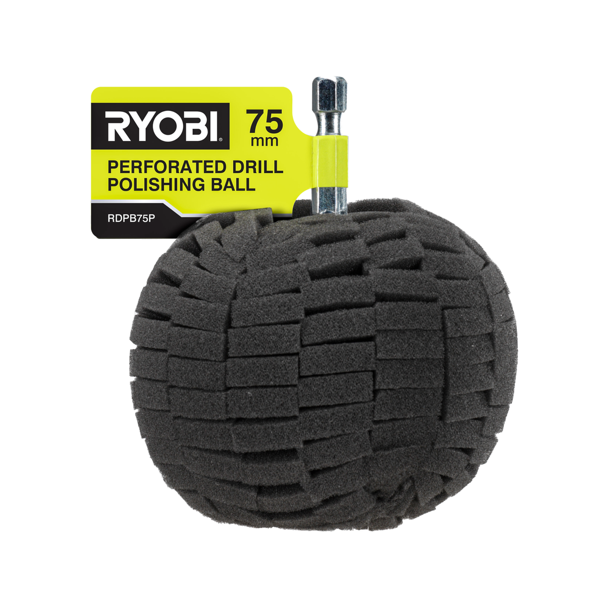 Ryobi 75mm Perforated Drill Polishing Ball - High-Density Foam - Durab ...