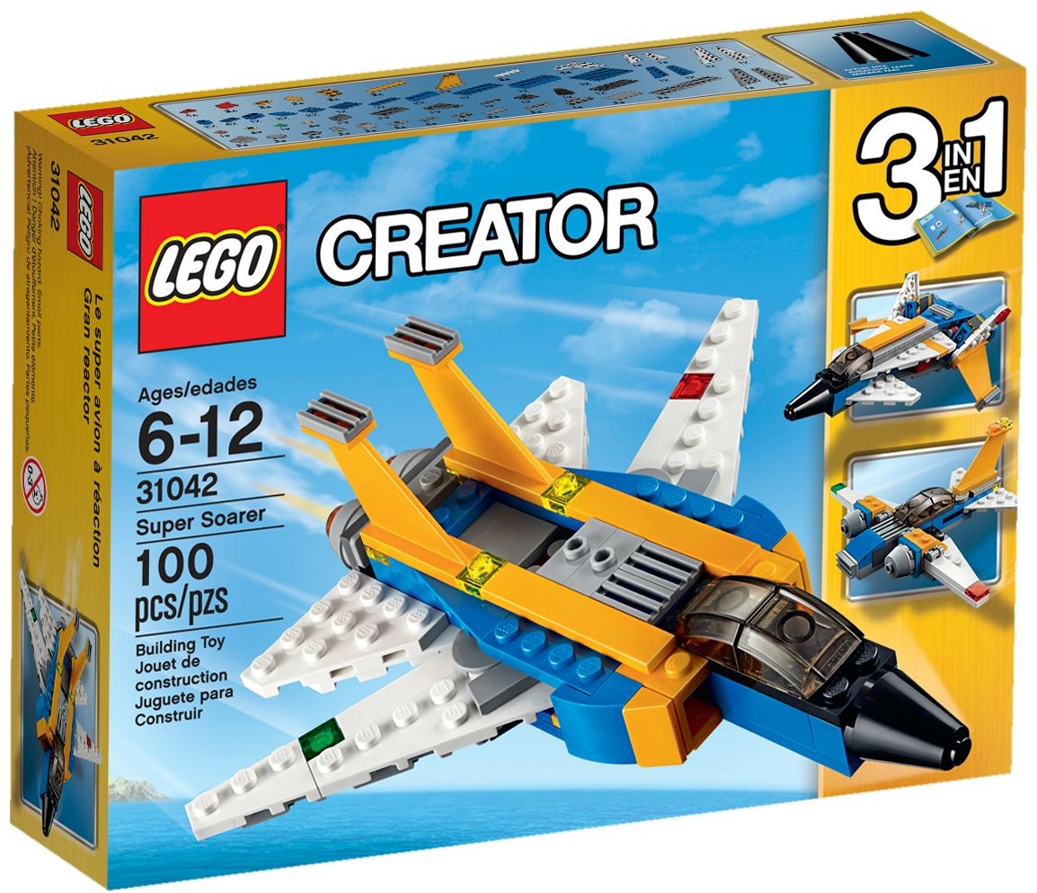 LEGO 31042 Super Soarer 3-in-1 Jet, Airplane, Futuristic Plane Buildin ...