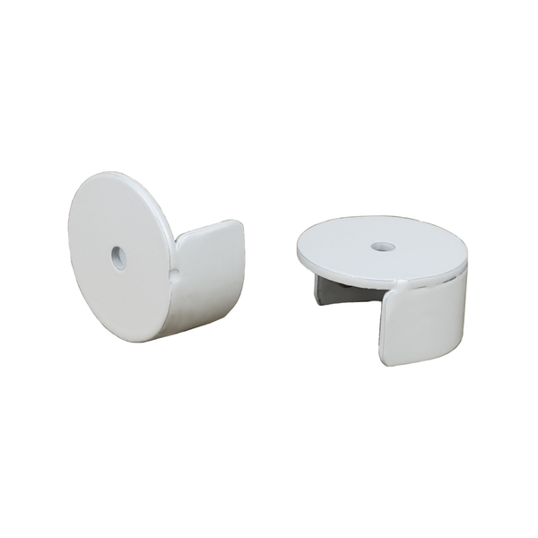 Pillar 25mm White Curtain Rod Stirrup Bracket 2 Pack – Auzzi Store