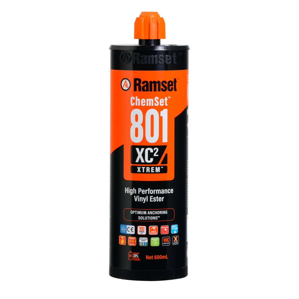 Ramset Chemset 801 Xtrem Xc Chemical Anchor - 600ml - Fast-Setting, He ...