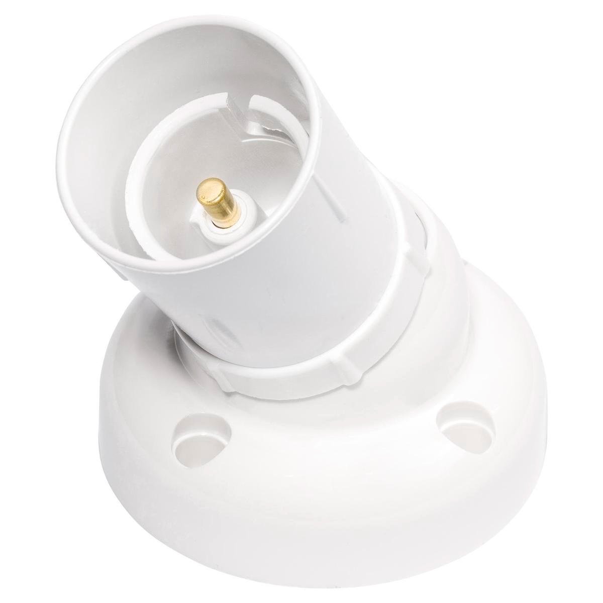 HPM Adjustable Angle Batten Holder - 64mm Diameter - White - Easy Inst ...