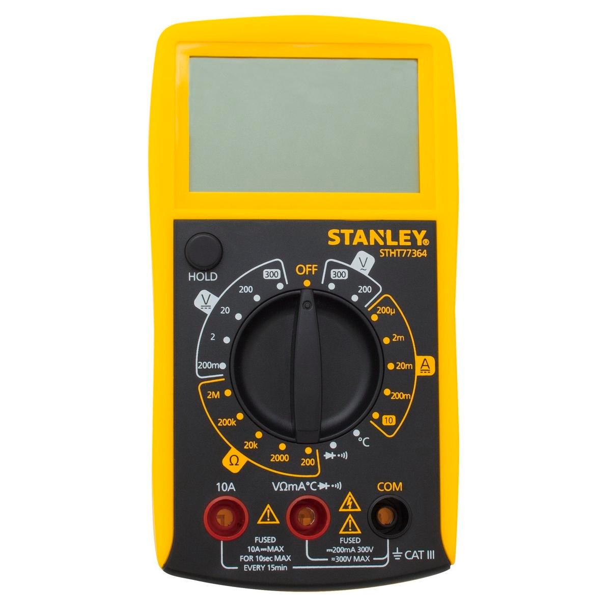 Stanley Digital Multimeter - AC/DC - 9V Battery - Ergonomic Design ...