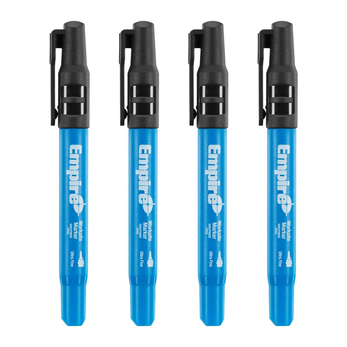 Empire Ultra Fine Black Marker 4 Pack - 0.5mm Tip - Precision Marking ...