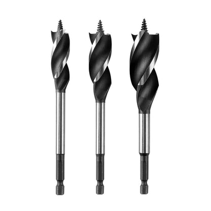 Full Boar Auger Bits - 16 20 25mm - 3 Pack - Self-Drilling - Steel ...
