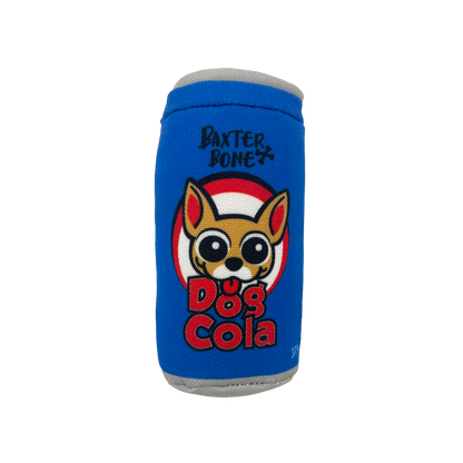 Baxter Bone Dog Cola Soda Can Plush Toy - 60mm x 140mm - Durable & Squ ...