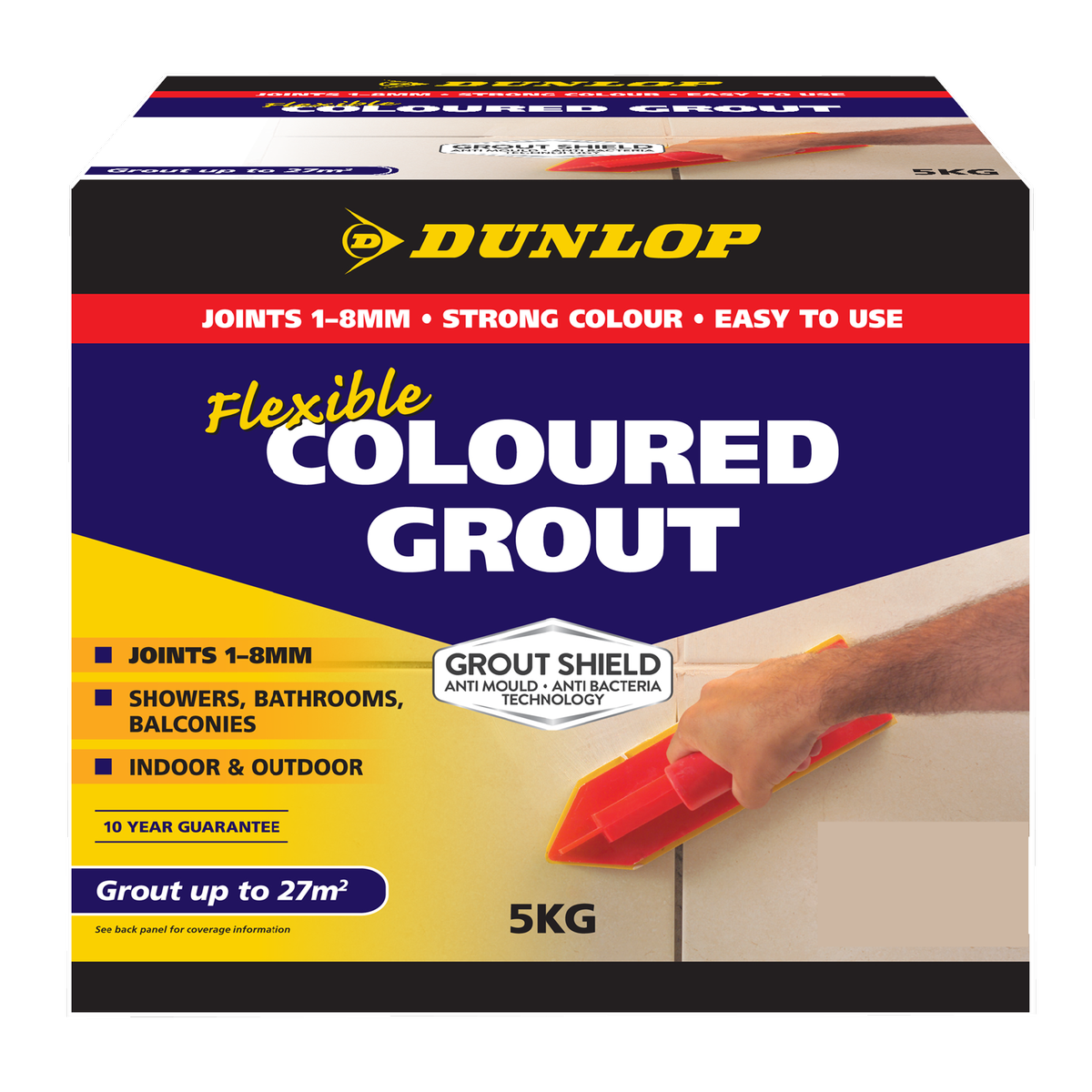 Dunlop Flexible Coloured Grout - 5kg - Midnight - Portland Cement - An ...