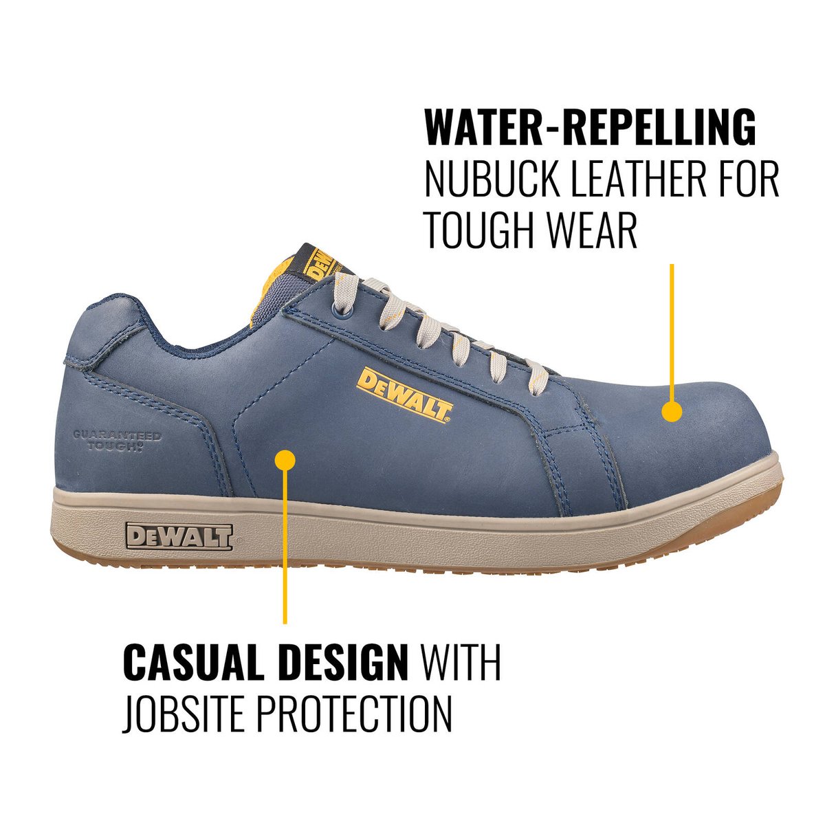 Dewalt Milbank Safety Work Shoe Size 8 - Navy - Water-Resistant - Comf ...