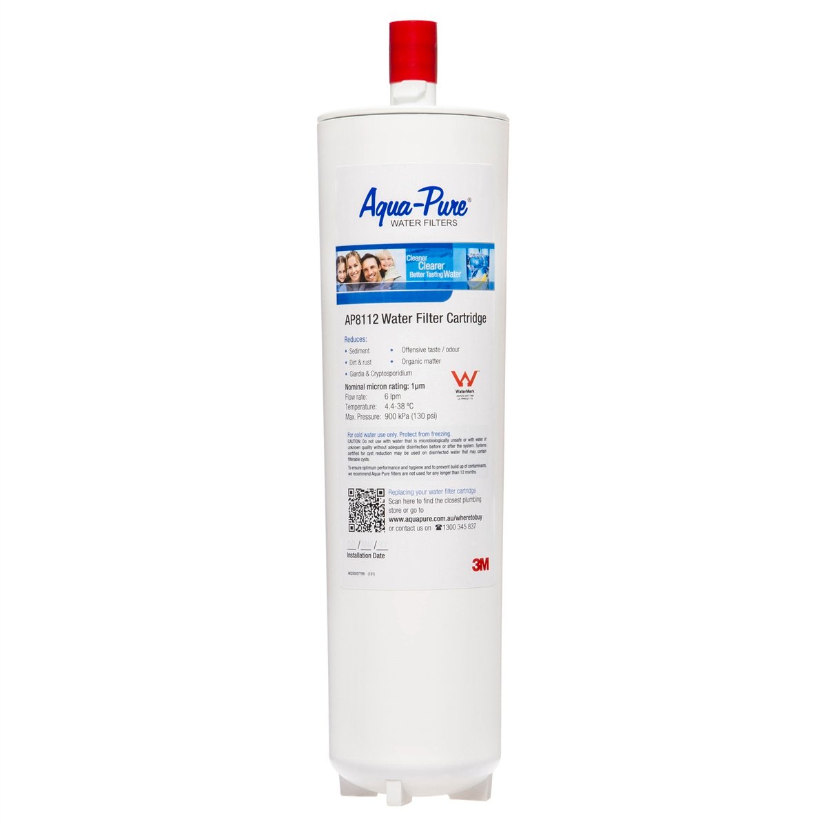 3M Aqua Pure AP8112 Water Filter Cartridge 85mm Polypropylene Taste Im ...