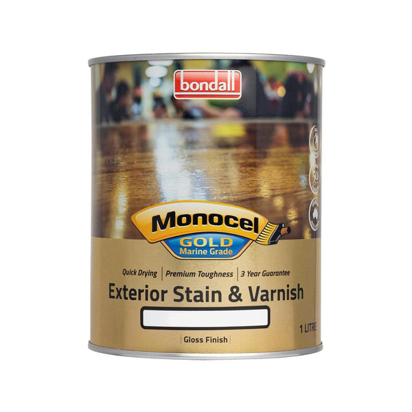 Bondall Cedar Monocel Gold Marine Grade Stain 1L Polyurethane Finish ...