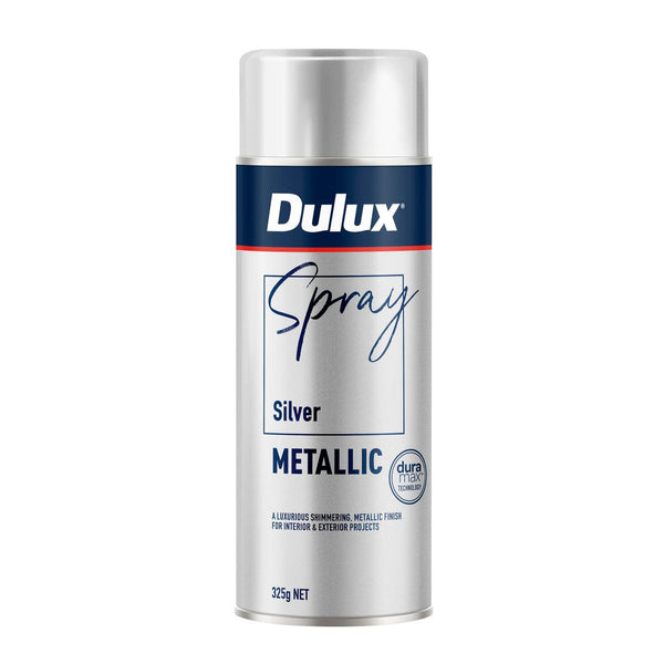 Dulux 325g Silver Metallic Effects Spray Paint - 325g - Smooth Finish ...