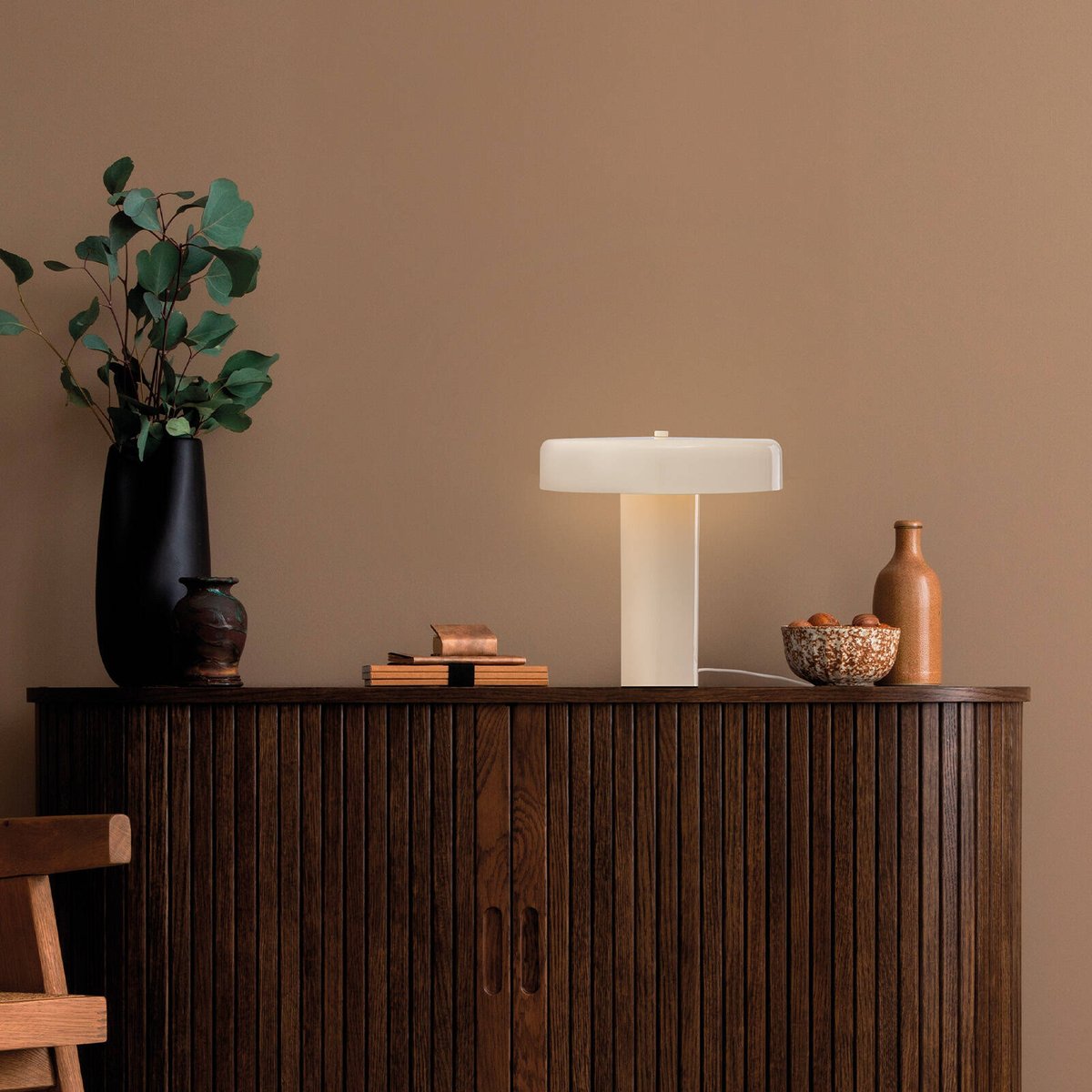 Mercator Cream Clara Table Lamp - Dual E14 Lampholders - 300mm x 310mm ...