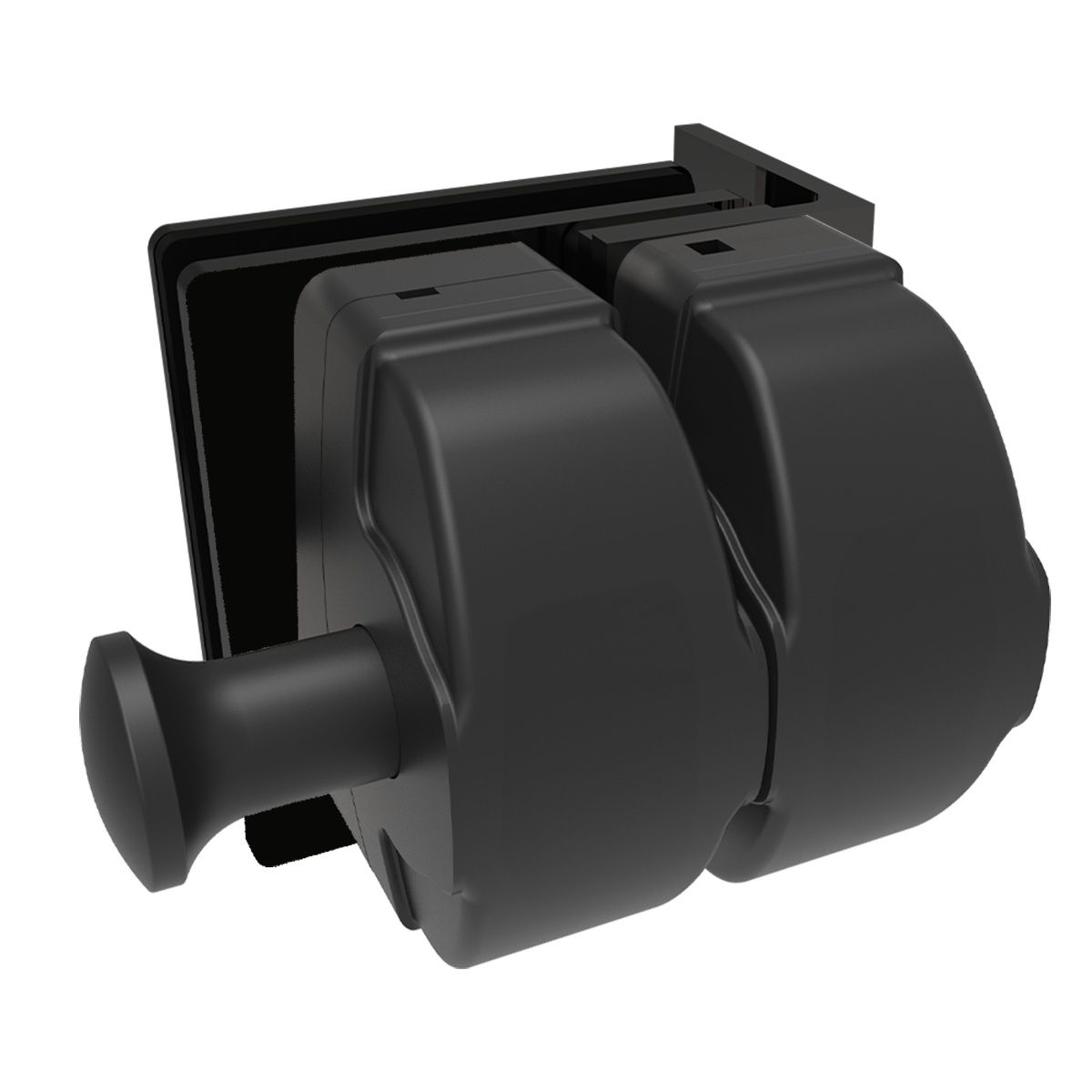 Protectoral Black Poly Matte Wall Post to Glass Gate Latch - 75mm x 75 ...