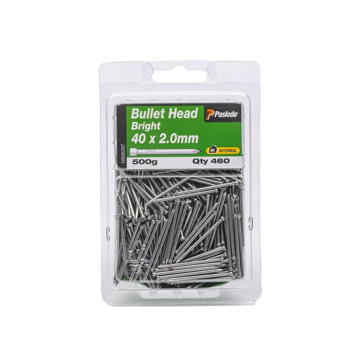Paslode Bullet Head Nails - 40mm Bright Steel - 500g - Internal Use ...
