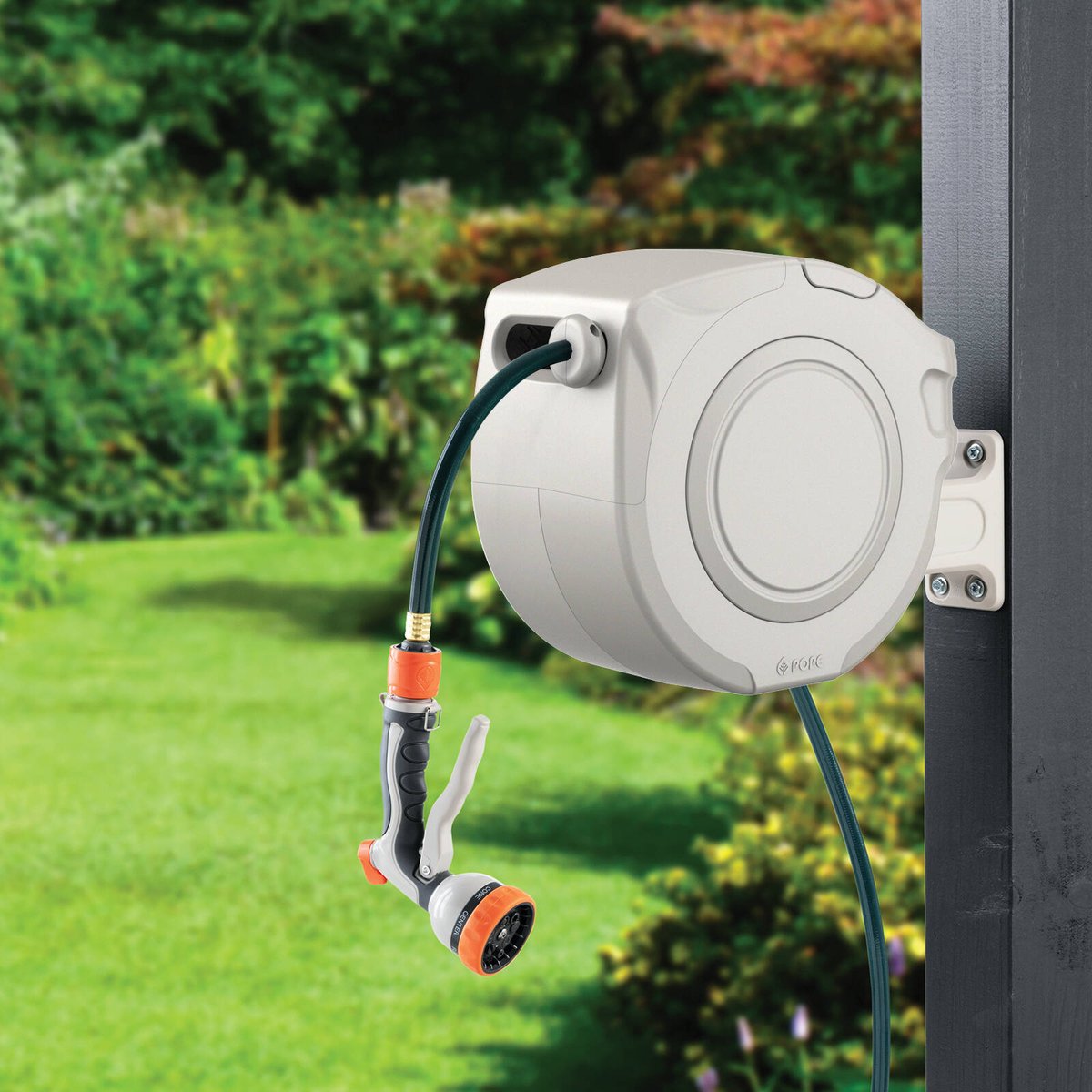 Pope Auto Wind Hose Reel 20m - Controlled Rewind System - Leak-Free Co ...