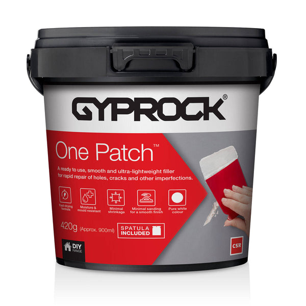 CSR Gyprock One Patch Filler 420gm - Quick-Drying White Repair Compoun ...