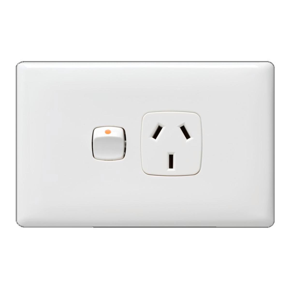 HPM Linea Single Powerpoint - 4mm Profile - Gloss White - Slim Design ...