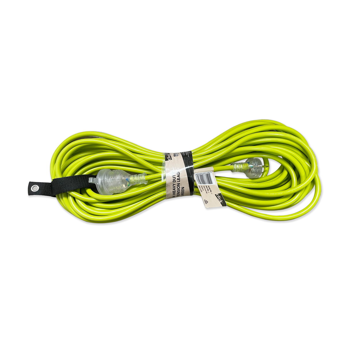 Click 20m Green Heavy Duty Extension Lead - Durable Indoor/Outdoor Use ...