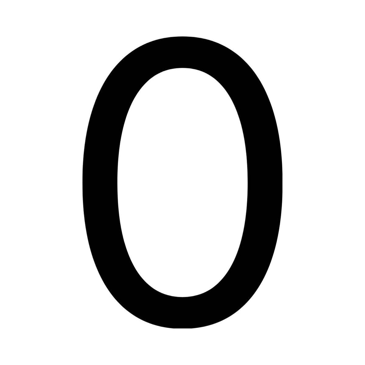 Numero Black Vinyl Transfer 0 - 300mm x 200mm - Black - Easy to Cut ...