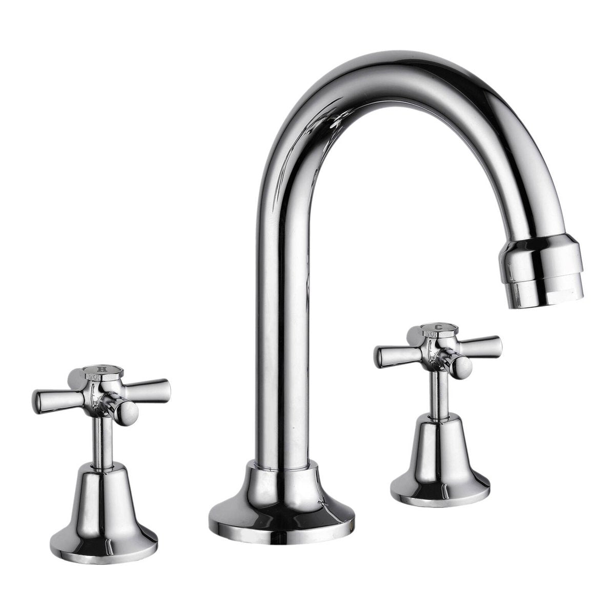 Estilo Chrome Basin Set - 4 Star - 7.5L/min - 116mm Spout Reach - Lead ...