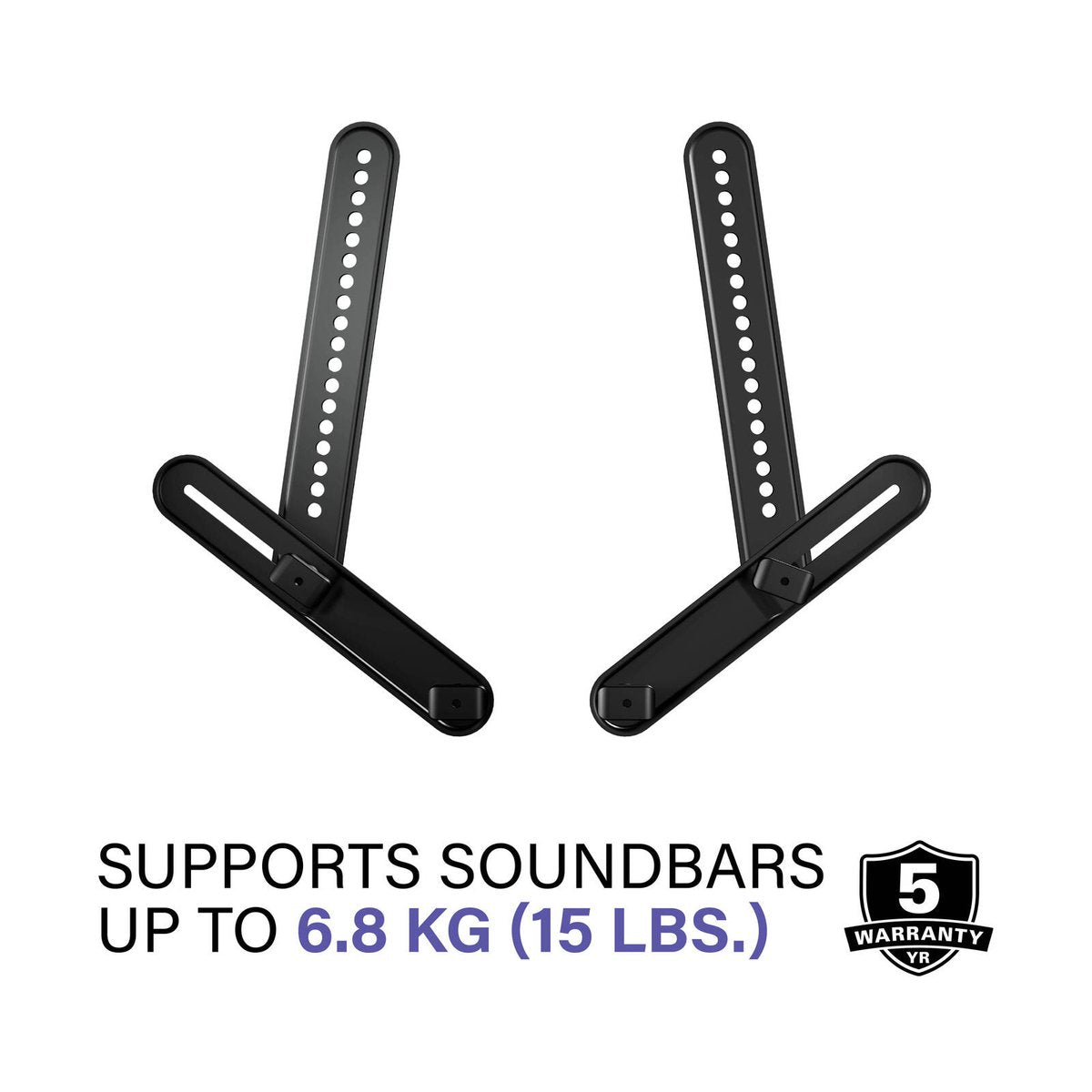Sanus 6kg Soundbar Mount - LPA405-B2 - 1 Pair - Easy Assembly - Secure ...