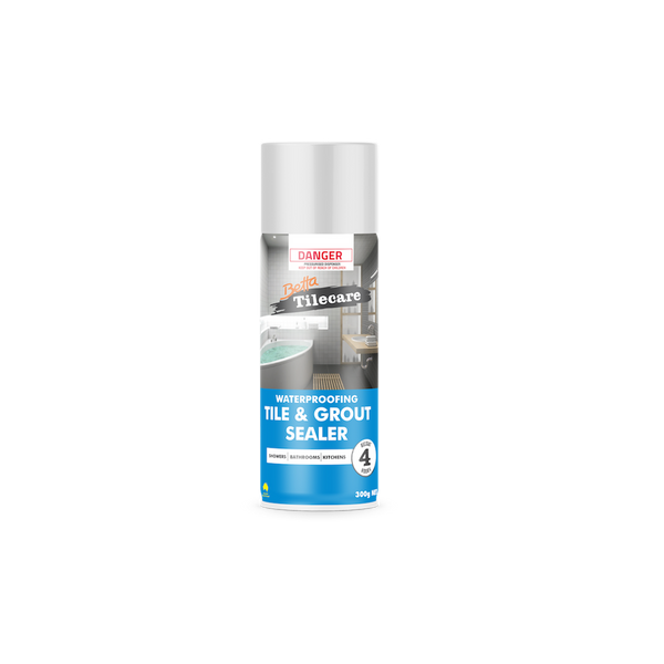 Betta Tilecare Tile and Grout Sealer 300g Aerosol Water Resistant Non ...