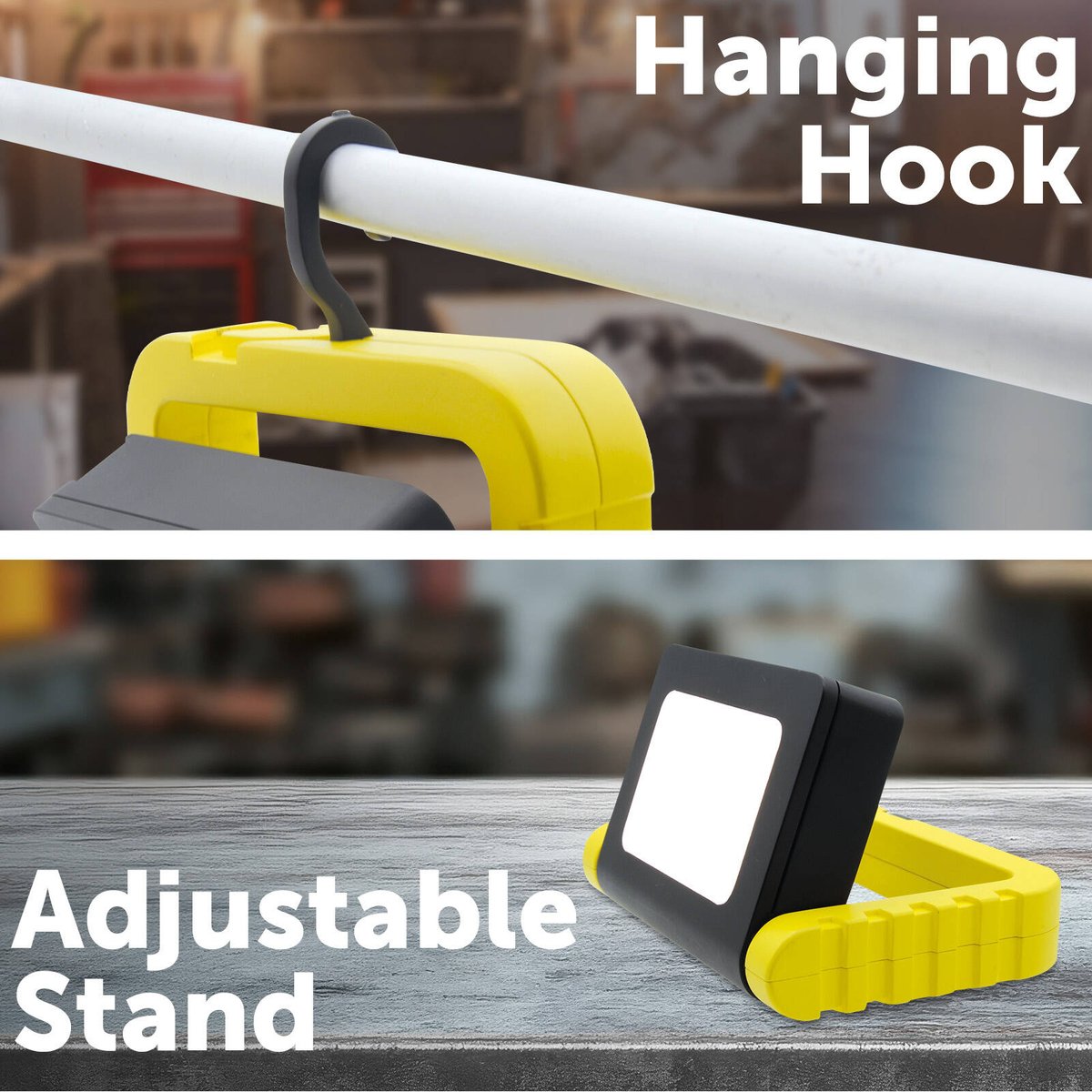 Arlec Portable Battery Operated LED Work Light - 5W - Plastic - 250 Lu ...