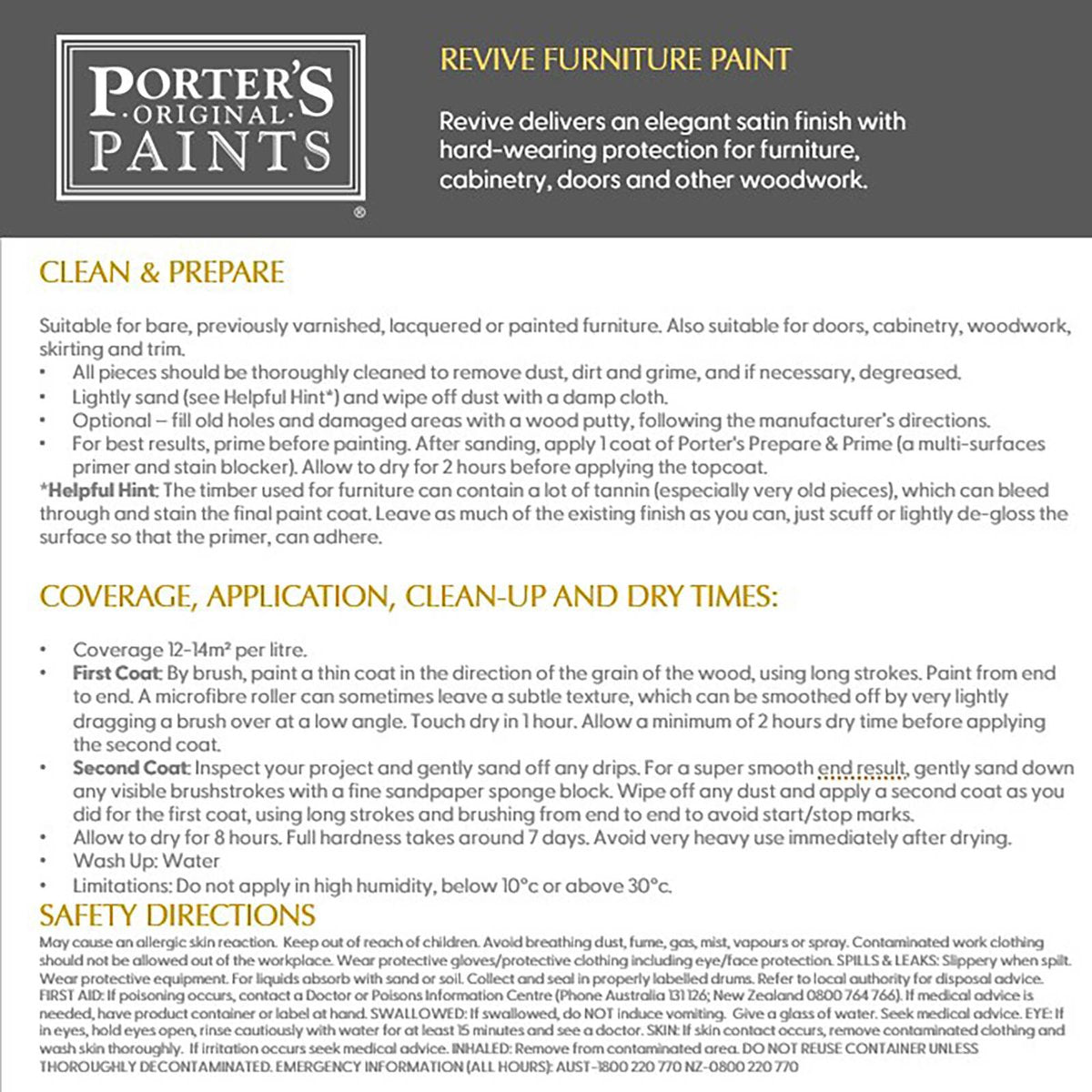 Porter S Paints Dew Furniture Paint 400ml - Light Blue Green - Ultra S ...