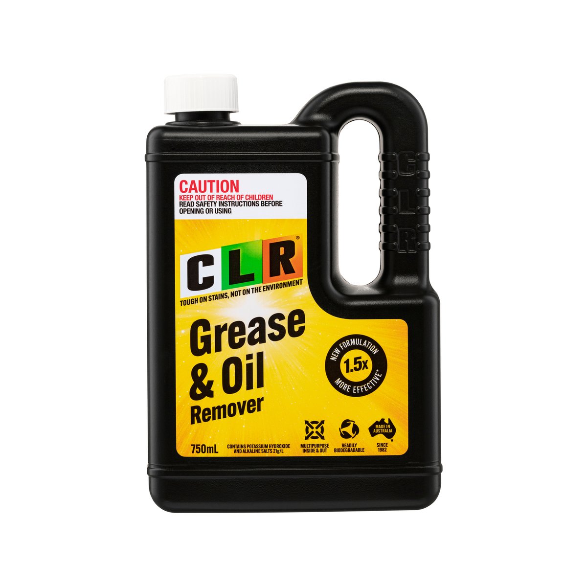 CLR Oil & Grease Remover - 750ml Liquid - Non-Toxic - Powerful Clean ...